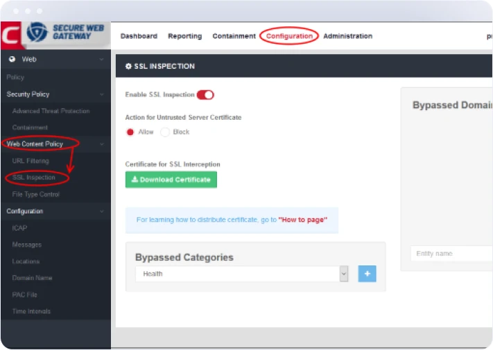 Web Protection | Secure Internet Gateway (SIG) | Xcitium